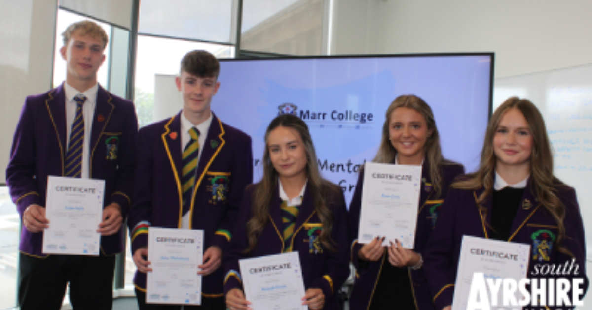 Marr College Achieves Youth Voice 'Say It Out Loud' Level 3 Award ...